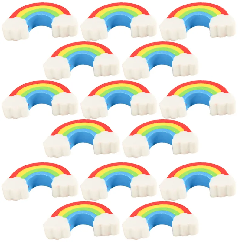 Rainbow Erasers Cartoon Mini Erasers Writing Supply Cartoon Pencil ...