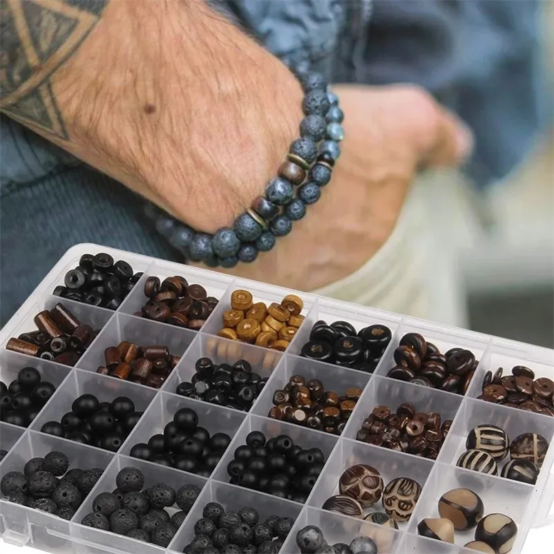 DHgate.com:DIY Jewelry Making Kit: 231229CJ Wooden Beads Set for ...
