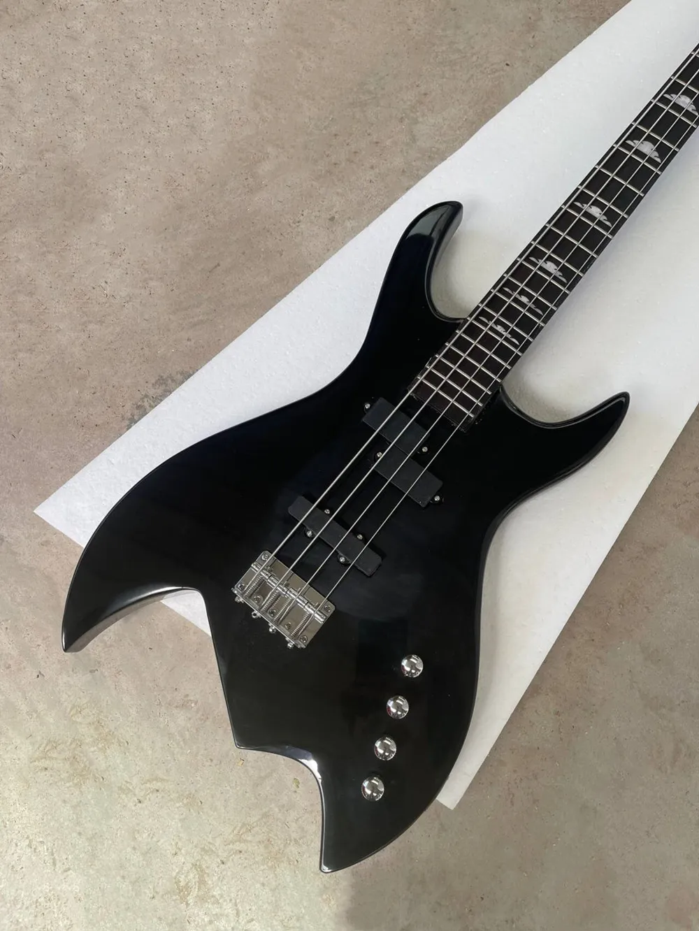 Electric Bass Guitar 4 Strings With Chrome Hardware And Rosewood ...