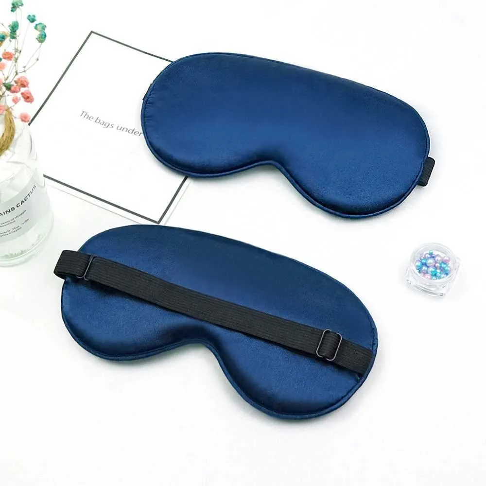2024 Luxury Silk Sleep Mask and Sunshade Blindfold Eye Mask Charcoal ...
