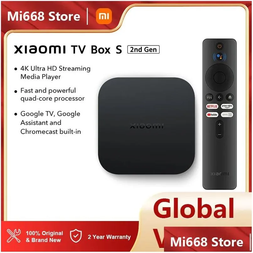 Set Top Box Mi Tv S 2Nd Gen 4K Tra Hd Bt5.2 2Gb 8Gb Assistant Smart O ...