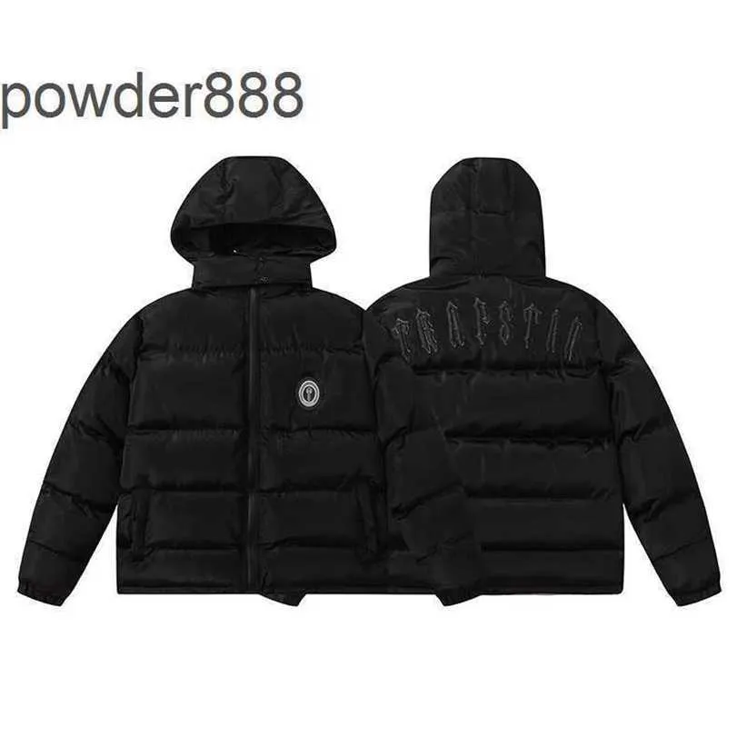 2024 Trapstar Classic Black Thickened Cotton Coat For Men And Women ...