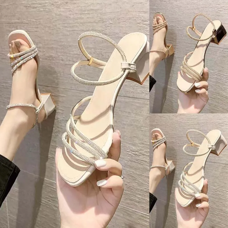 DHgate.com:Women's Elegant Braided Mid Heel Sandals with Open Toe ...
