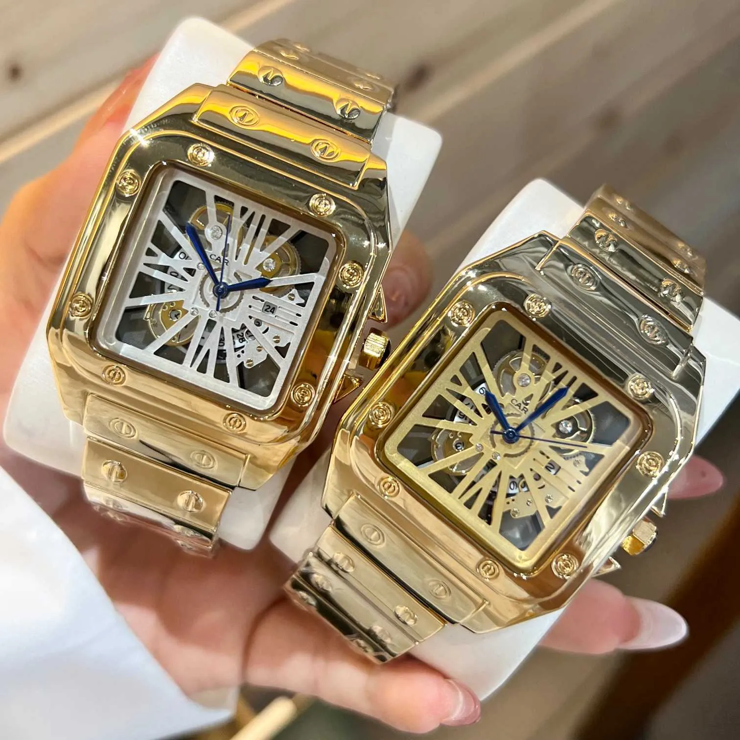 DHgate.com:Mens Neutral Quartz Watch with Luxury Hollow Surface Design ...