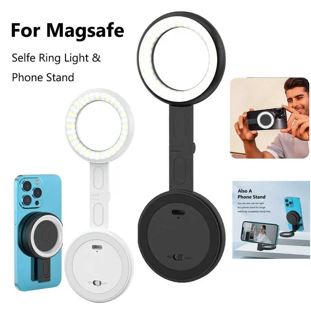 MagSafe Magnetic Phone Camera Ring Light With Adjustable 180 LED Fill ...