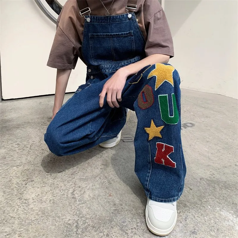 DHgate.com:Y2K American Vintage Denim Overalls: Unisex Baggy DHgate.com:Y2K American Vintage Denim Overalls: Unisex Baggy