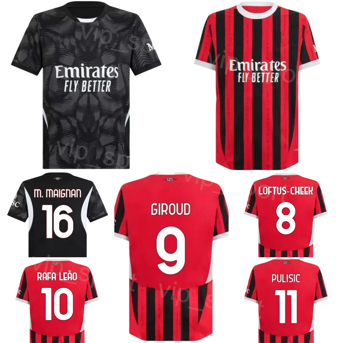 DHgate.com:Mens AC Soccer Milan 8 LOFTUS-CHEEK Jersey 2024 Club Team ...