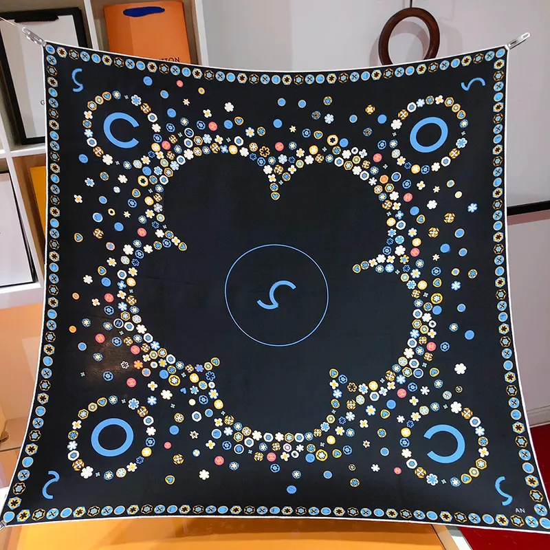 DHgate.com:2024Silk Handkerchief Floral Scarf Kerchief, Designer Casual ...