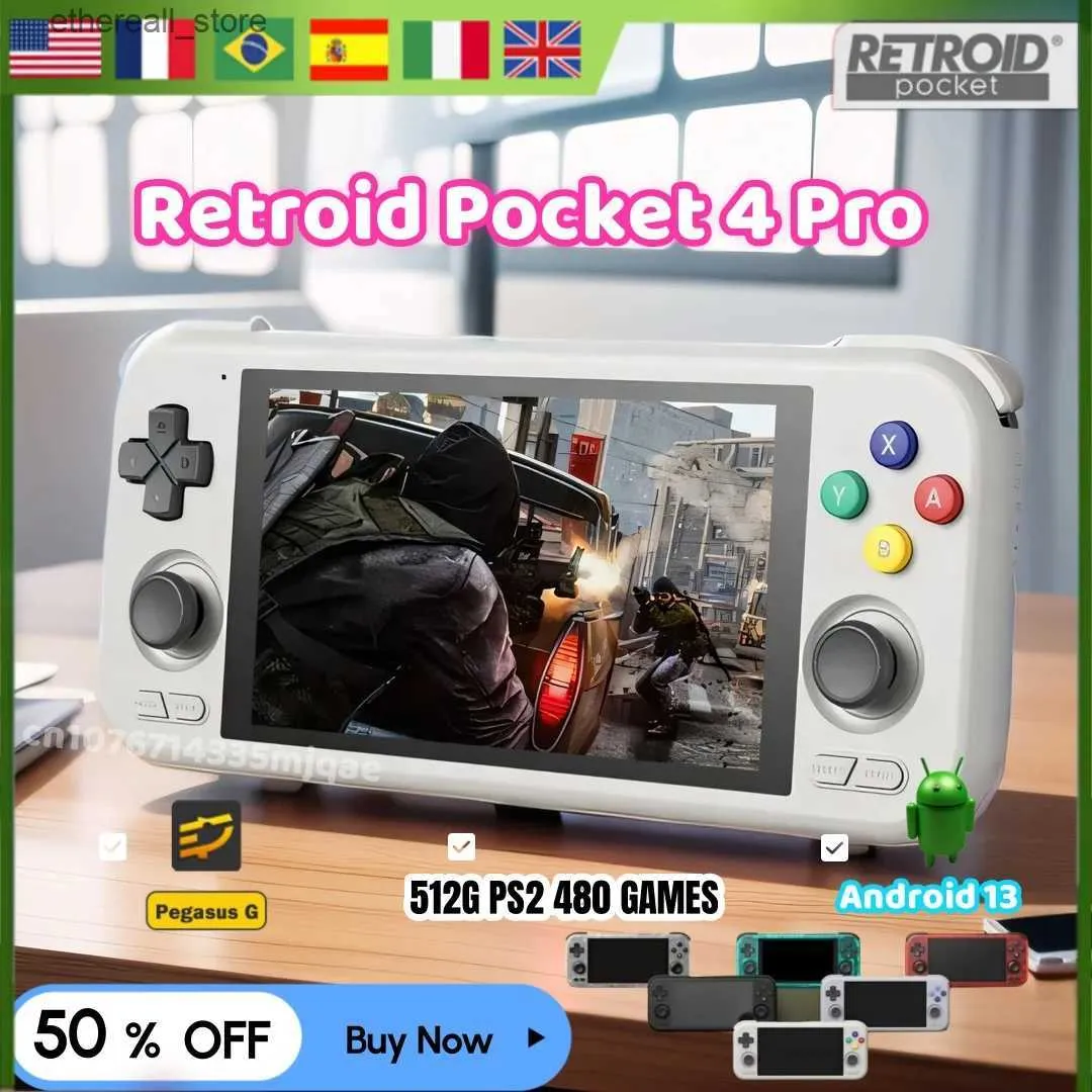 Game Controllers Joysticks Retroid Pocket 4 Pro Official Store Portable ...