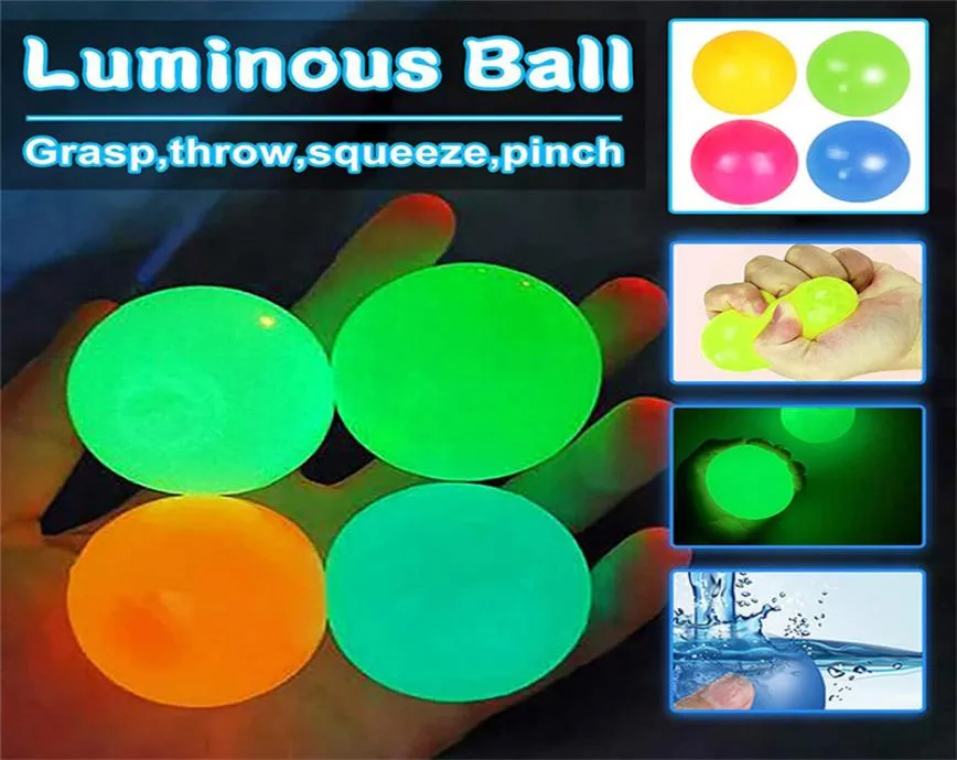 Luminous Glow In The Dark Ceiling Wall Ball Stretchable, Soft Squishy ...