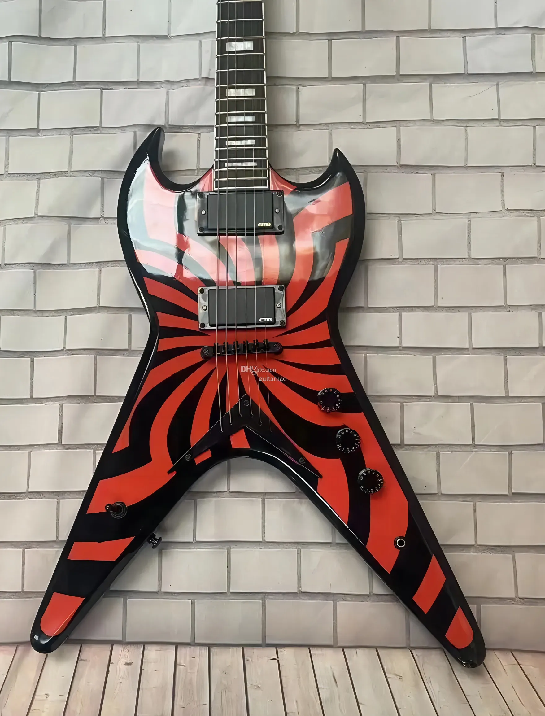 6-String Solid Body Electric Guitar Right-Handed with Mahogany Body and ...