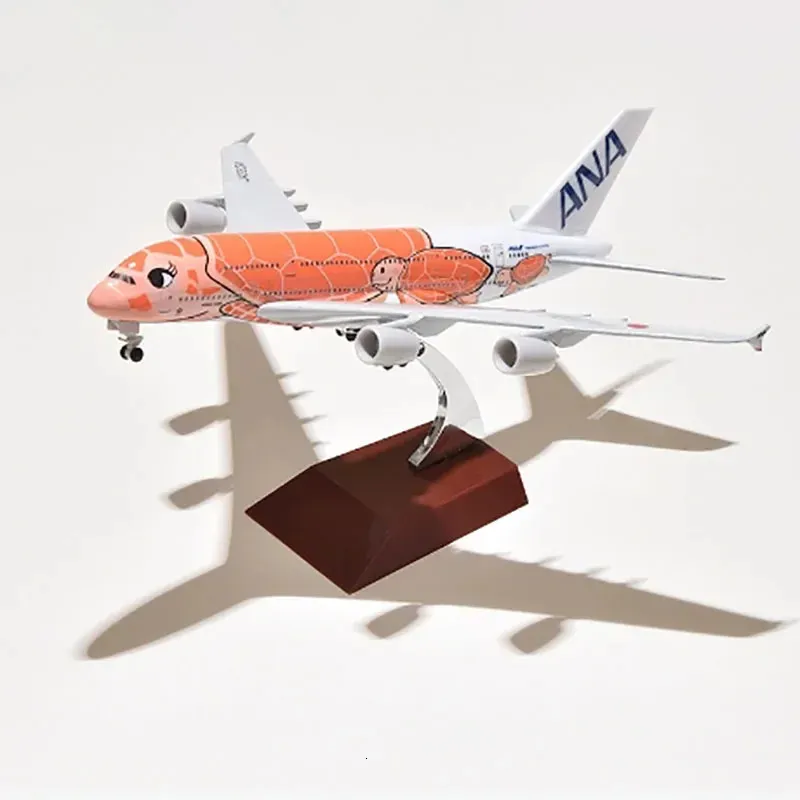Die Cast Airplane Model: A380 Cartoon Turtle Aviation Aircraft, Alloy ...