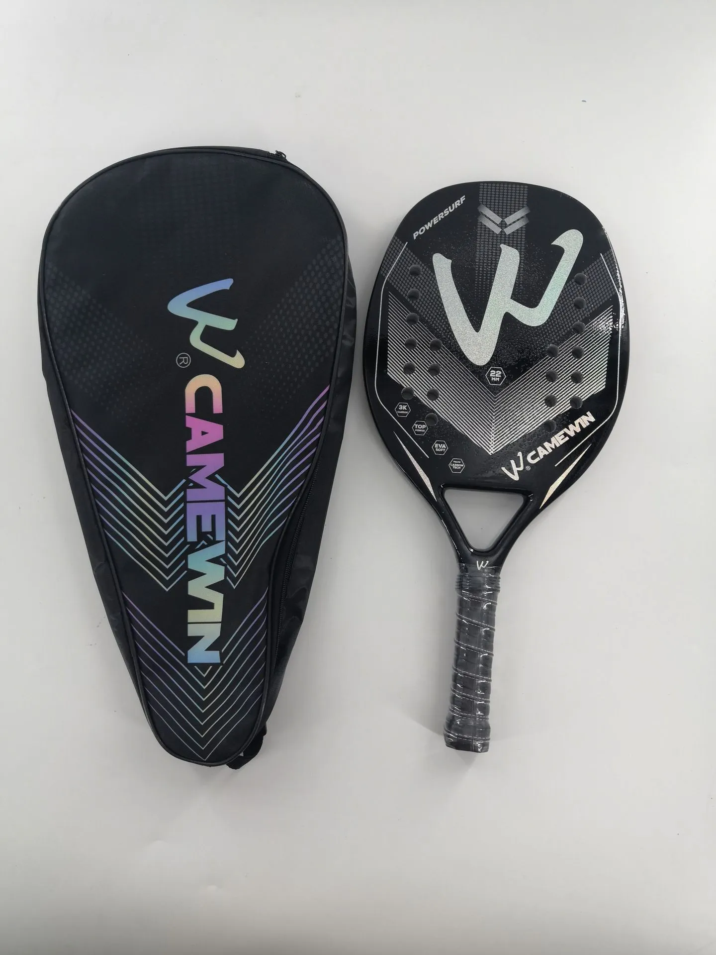 Pro 3K Carbon Fiber Padel Racket with Flex Foam Core for Outdoor Sports ...