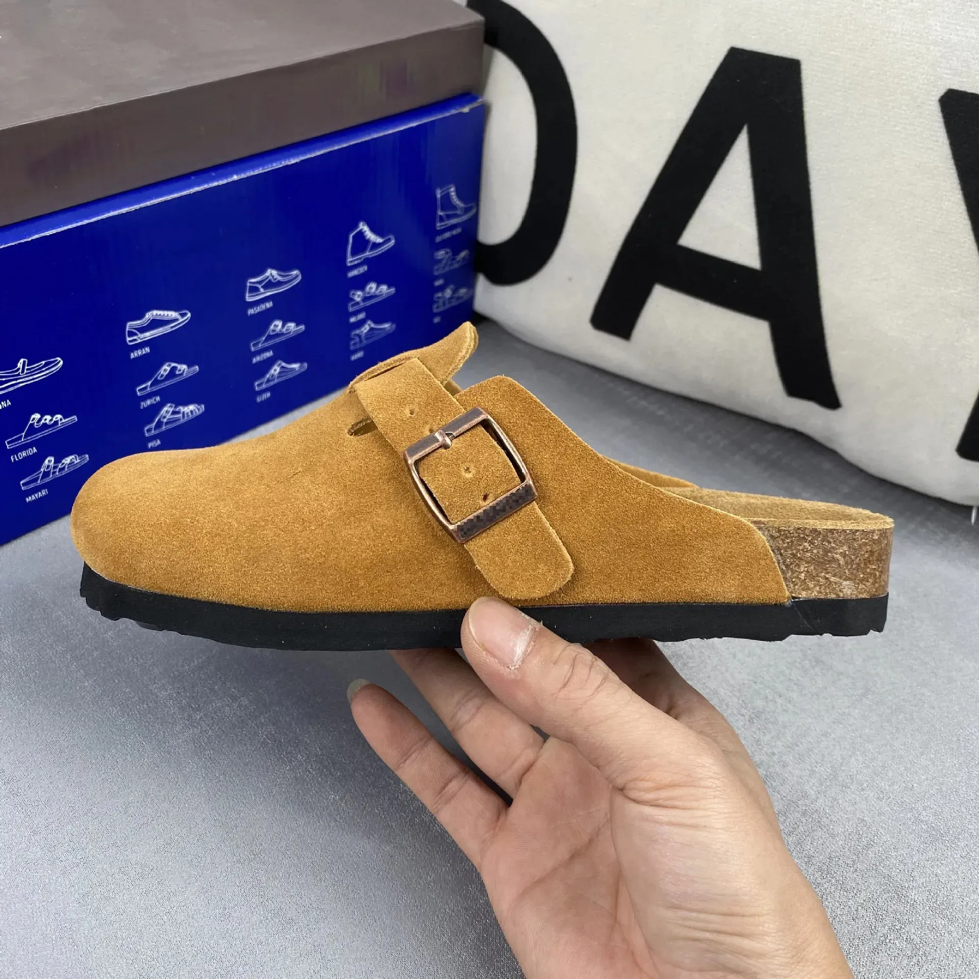 Bulk Suede Slide Clogs: Casual Leather Sandals | Stylish Loafers For ...