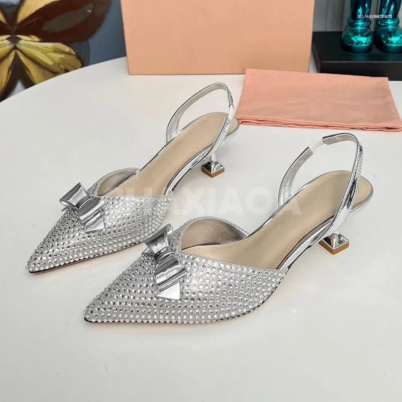 Sandals Summer 2024 Style Lady Sandal Shallow Mouth Solid Colors Upper ...