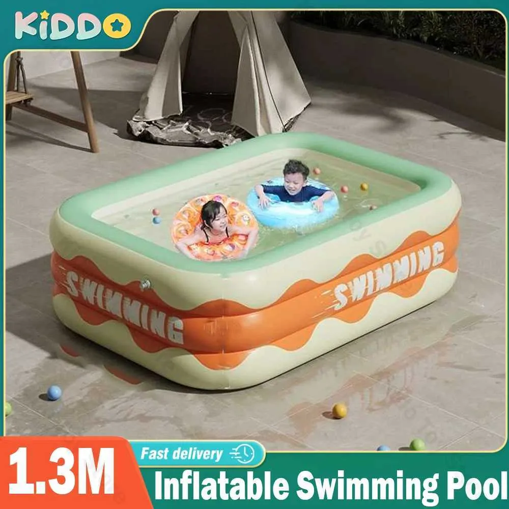 Sand Play Water Fun 1.3M Swimming Pool Inflatable 3 Layers Pools For ...