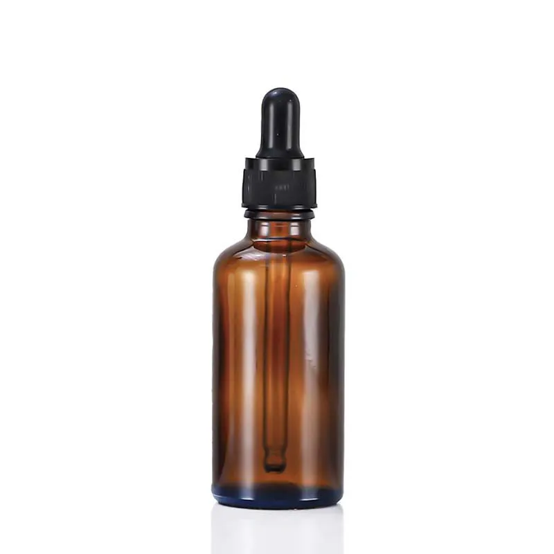 Empty Refillable Amber Glass Graduated Dropper Bottle 50ml/1.7oz for ...
