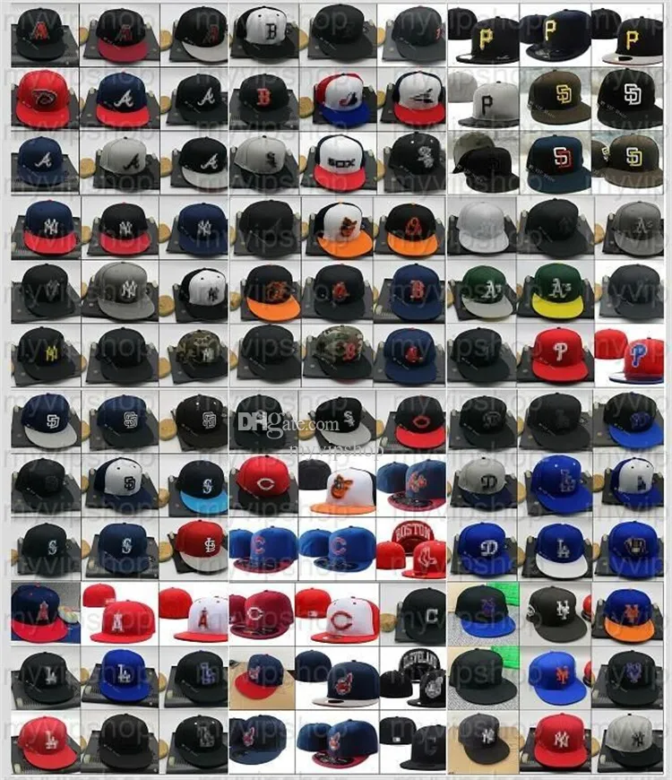 Myvipshop All Team Baseball Caps Fitted Cotton Dome Top Unisex Summer ...