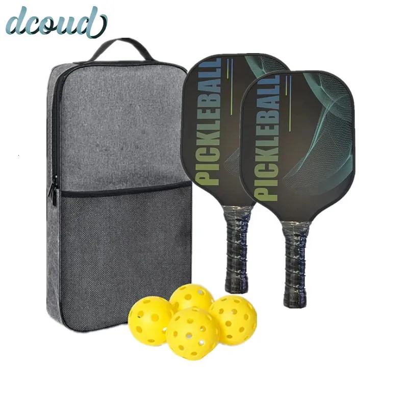 DHgate.com:Pro Fiberglass Pickleball Paddle Set: 4 Balls, 2 Rackets ...
