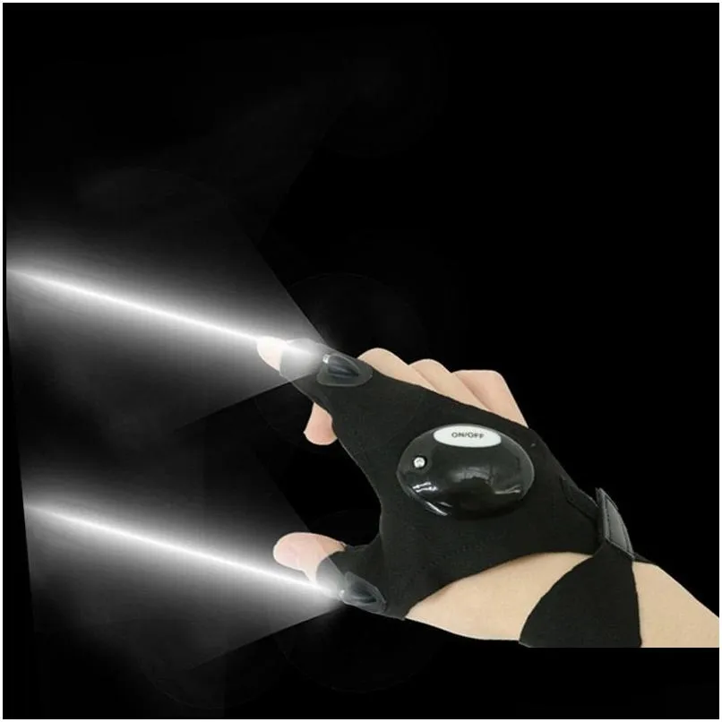 DHgate.com:2024Upgraded LED Fingerless Gloves for Mechanics, Outdoor ...