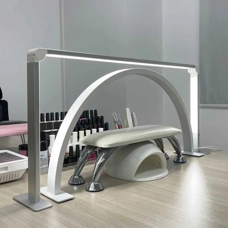 Desk Lamps Half Moon LED Lamp for Nail Eyelash Extension Foldable ...