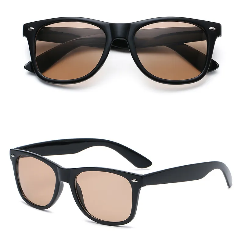 Retro Color Changing Sunglasses: Rectangular Polarized Sunglasses For ...