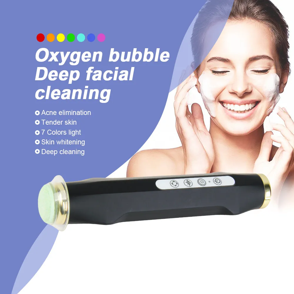 Oxygen Facial Machine | Handheld CO2 Bubble Pen Skin Whitening & Tightening Portable Beauty ...