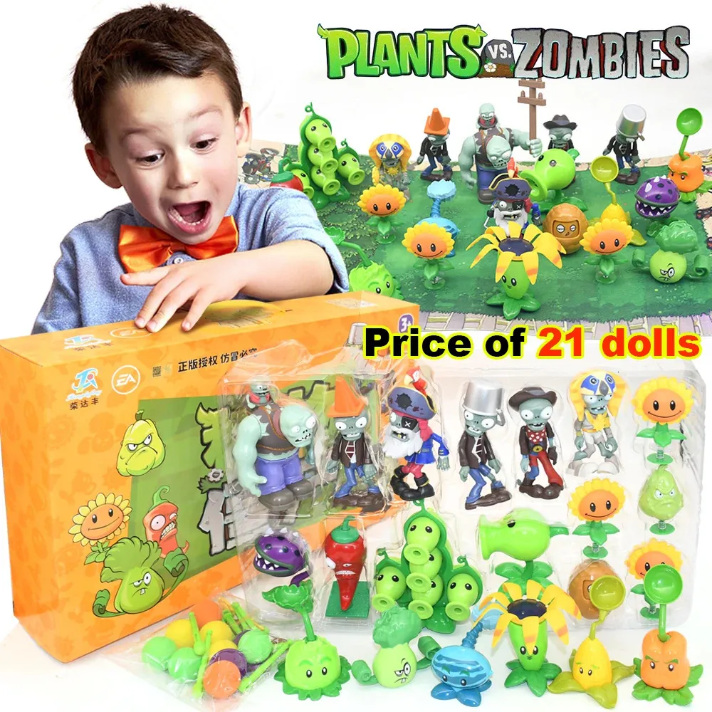 PLANTS VS ZOMBIES 2 Toys Full Set 21 Roles Pea Shoote Alliance Bullet ...