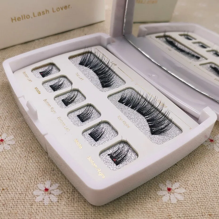 Makeup Tools Genailish 3D Magnetic Natural False Eyelashes With 3 ...