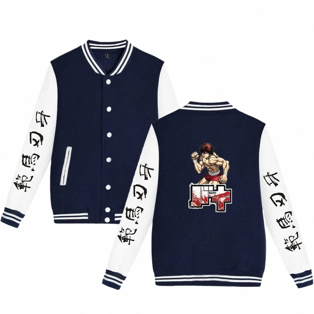 DHgate.com:Anime Baki The Grappler Baseball Jacket Mens Yujiro Bomber ...
