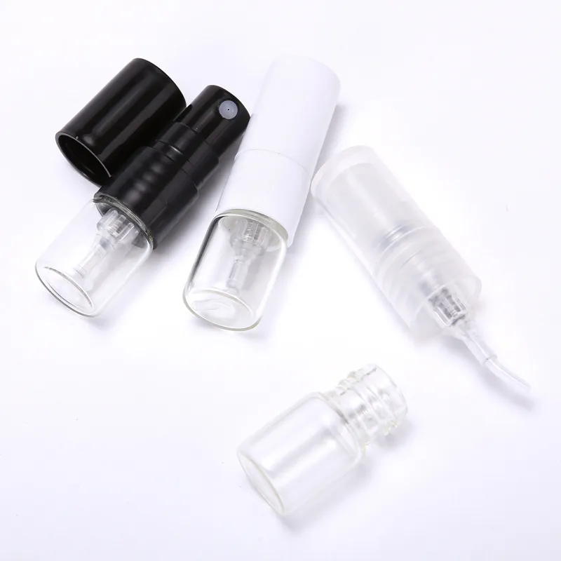 Small Empty Glass Mist Empty Spray Bottle Pep Black And White Tester ...