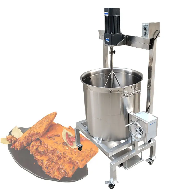 Automatic Food Stirrer Pot Mixer Machine with Stainless Steel Container ...