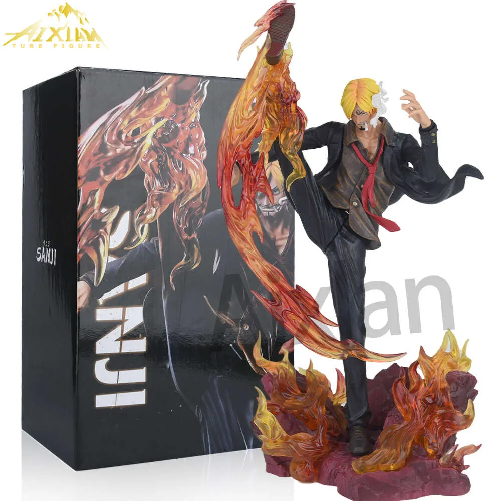 Aixlan ONE PIECE Sanji PVC Action Figure 33cm Demon Wind Feet Pose ...