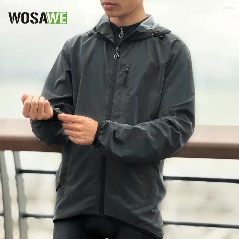 DHgate.com:2024WOSAWE Mens Outdoor Sports Cycling Jacket, Reflective ...