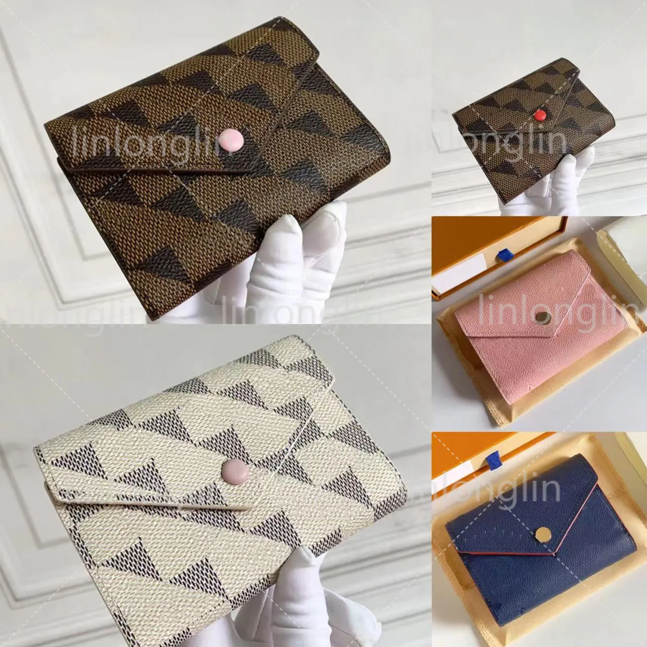 DHgate.com:Leather Envelope Wallet with Snap Closure, Coin Pocket ...