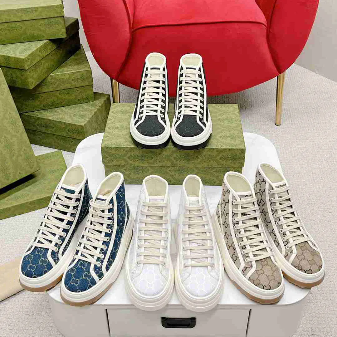 Vintage Check Canvas Sneakers Designer Casual And Stylish Flat Canvas ...