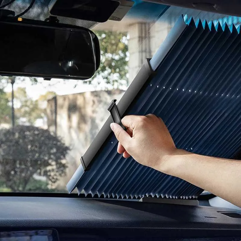 Retractable Windshield Sunshade UV Protection Car Front Rear Window Visor Shade From Skywhite 18.08 DHgate.Com