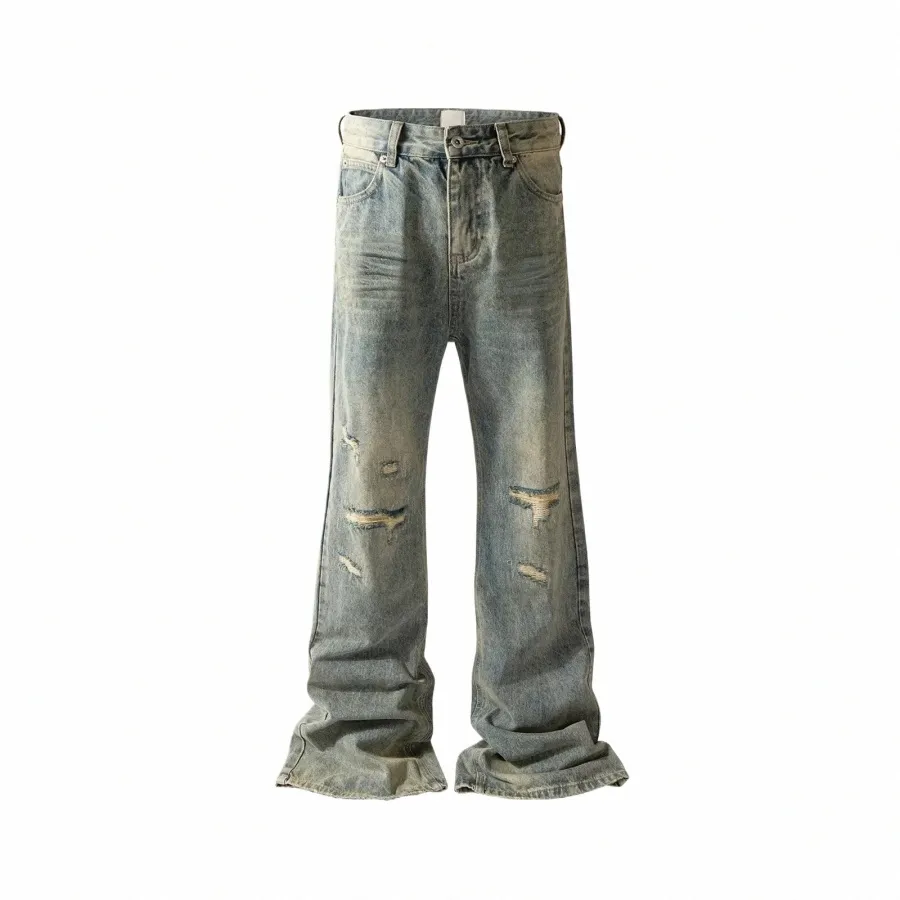 DHgate.com:Distressed Denim Bootcut Flare Jeans - Vintage Style ...