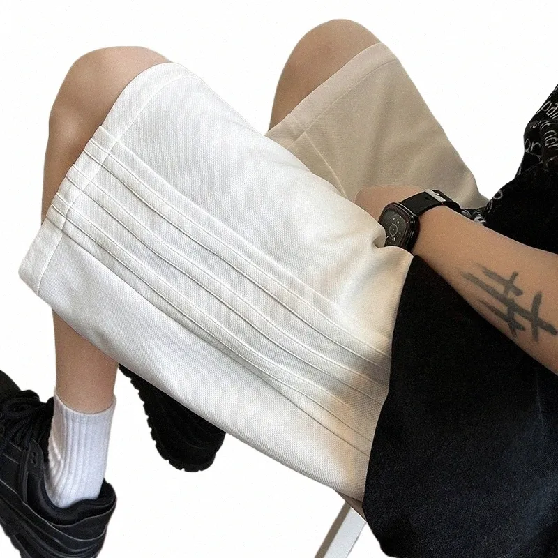 Mens High Street Casual Tracksuit Summer 2024 Korean Style Y2K Side Stripe Aeropostale Shorts ...