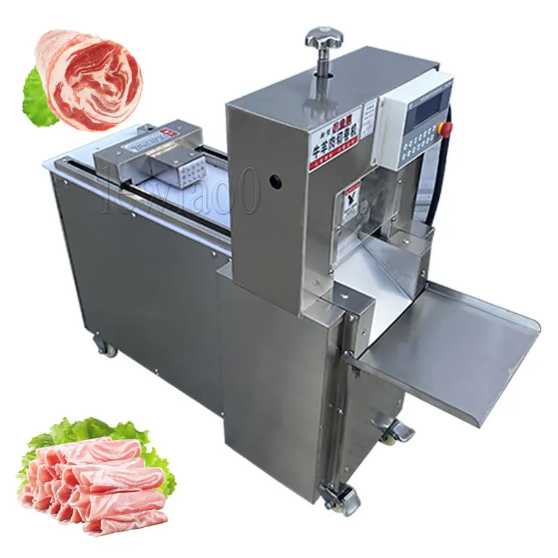 Commercial Stainless Steel Mutton Slicer Freezing Meat Beef Mutton Roll ...