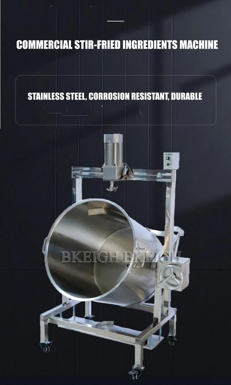 Automatic Food Stirrer Pot Mixer Machine with Stainless Steel Container ...
