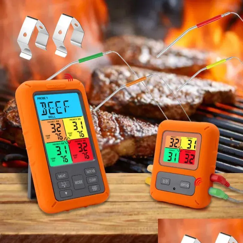 DHgate.com:Wireless Meat Thermometer with Remote Monitoring, Instant ...