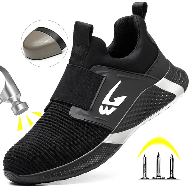 DHgate.com:Indestructible Work Shoes Steel Toe Sneakers for Men Women ...