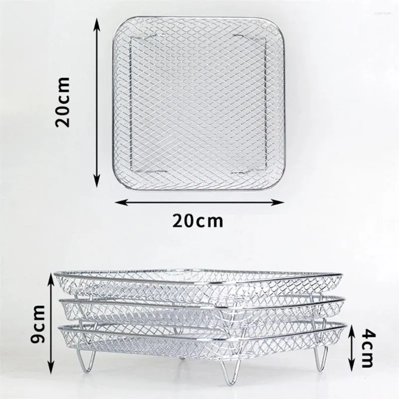 Stainless Steel 3 Layer Air Fryer Rack With Anti Corrosion Technology ...