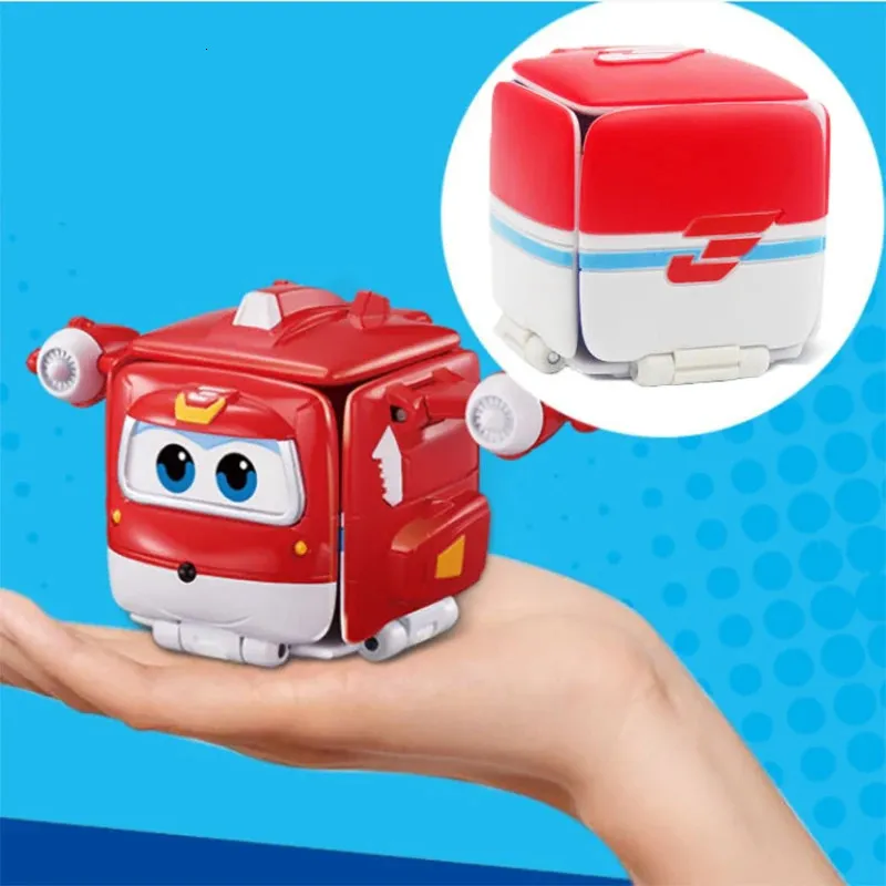 Super Wings PVC Robocar Poli Transforming Robot Toy Astra Jett Dizzy ...