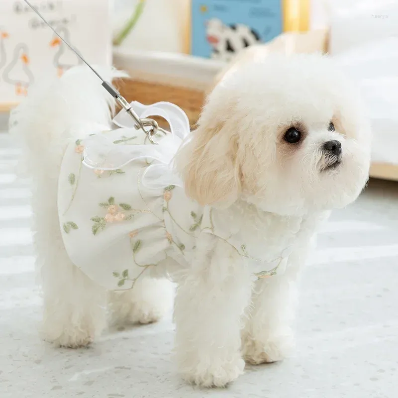 DHgate.com:Breathable Floral Lace Dog Dress - Double Layer Princess Pet ...