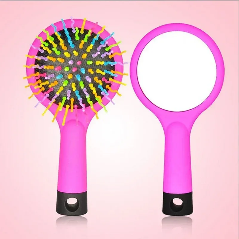 Rainbow Hairdressing Massage Comb for Children, Pocket-Sized Multi ...
