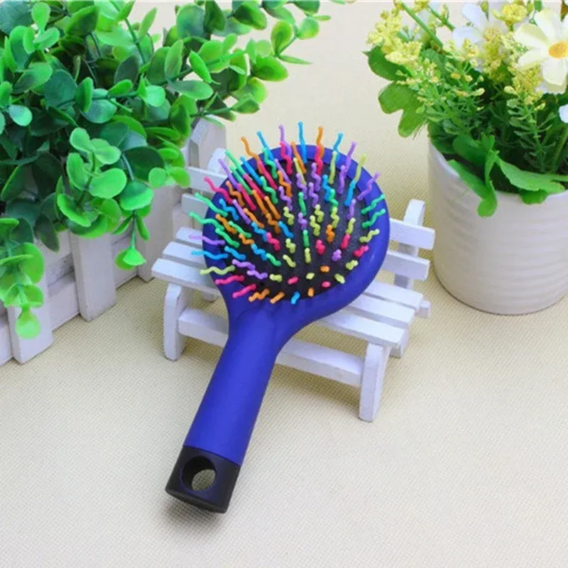 Rainbow Hairdressing Massage Comb for Children, Pocket-Sized Multi ...
