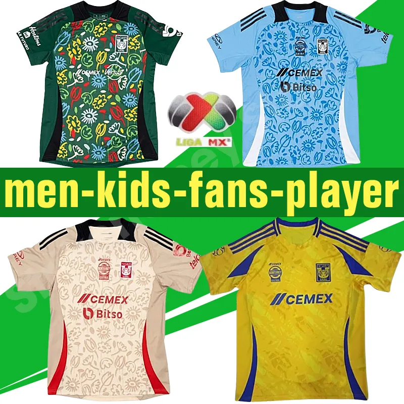 Green Tigres Mexico Soccer Shirt GIGNAC AQUINO L.QUINONES N.IBANEZ ...