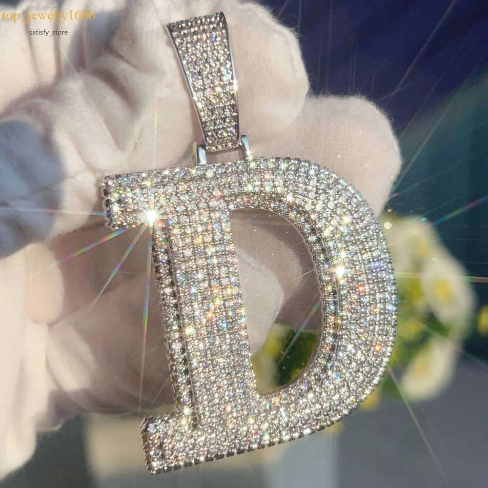 Moissanite letter pendant store